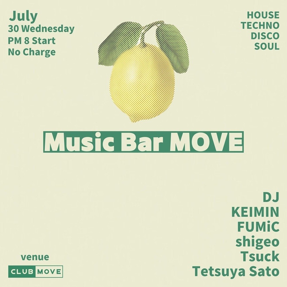 iFLYER: Music Bar MOVE @ CLUB MOVE, 滋賀県