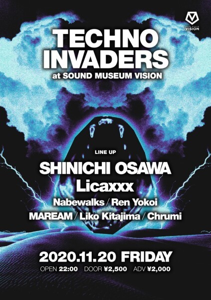 iFLYER: TECHNO INVADERS @ SOUND MUSEUM VISION, 東京都