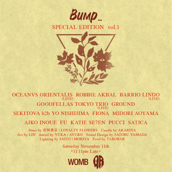 iFLYER: Bump_ SPECIAL EDITION vol.1 @ WOMB, 東京都
