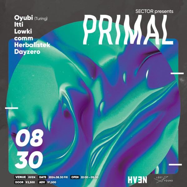 iFLYER: SECTOR presents PRIMAL @ HVEN, 東京都