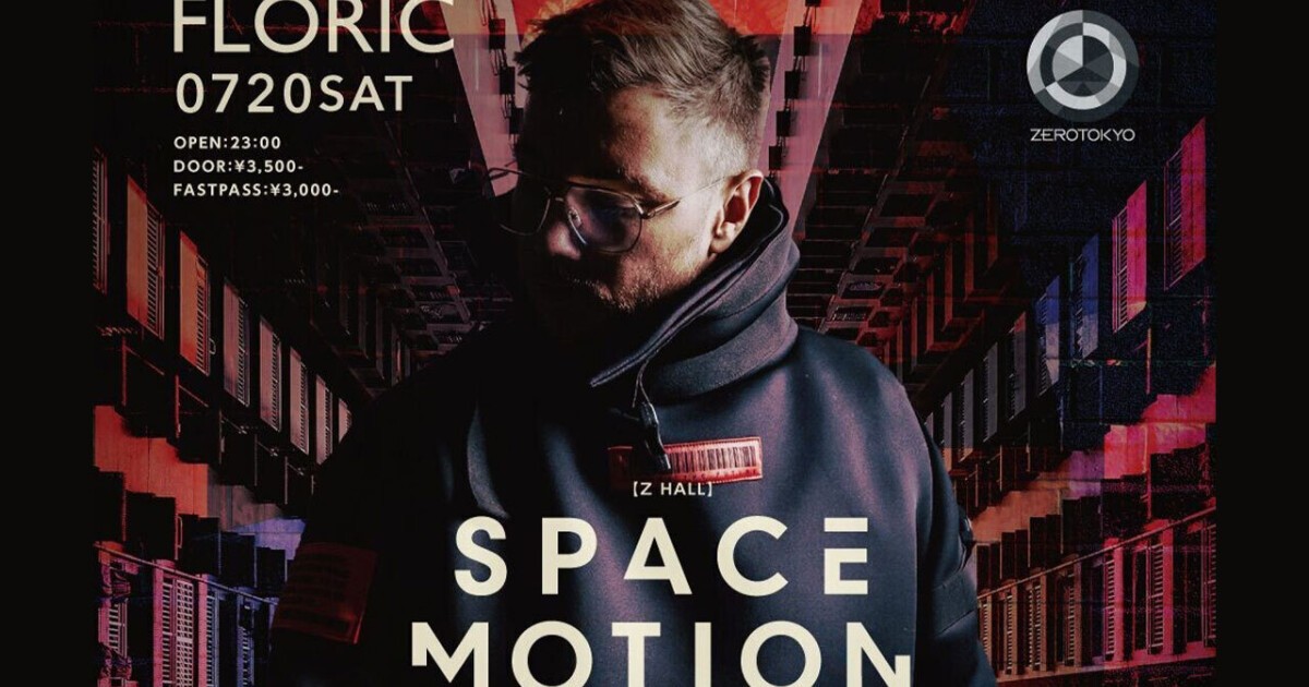 iFLYER: ZEROTOKYOのメロディック系イベント「FLORIC」にてアフロ系メロディックテクノのパイオニアSPACE MOTION ...